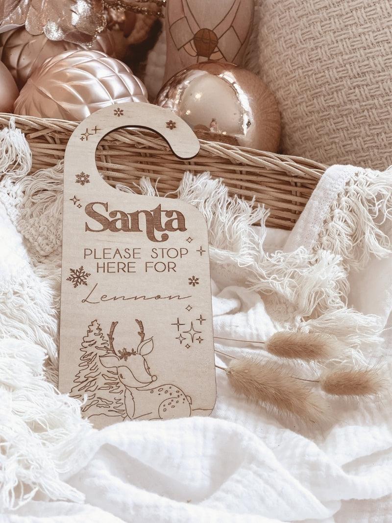 Santa Please Stop Here Door Hanger