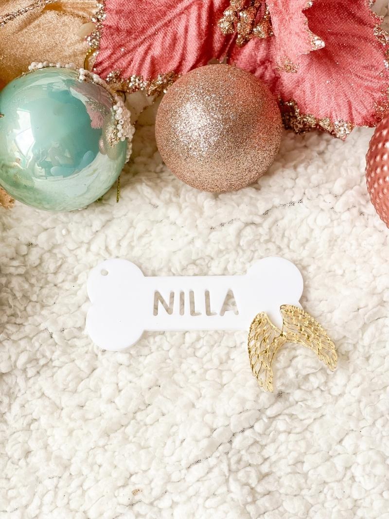 Luxe Pet Christmas Bone Ornament